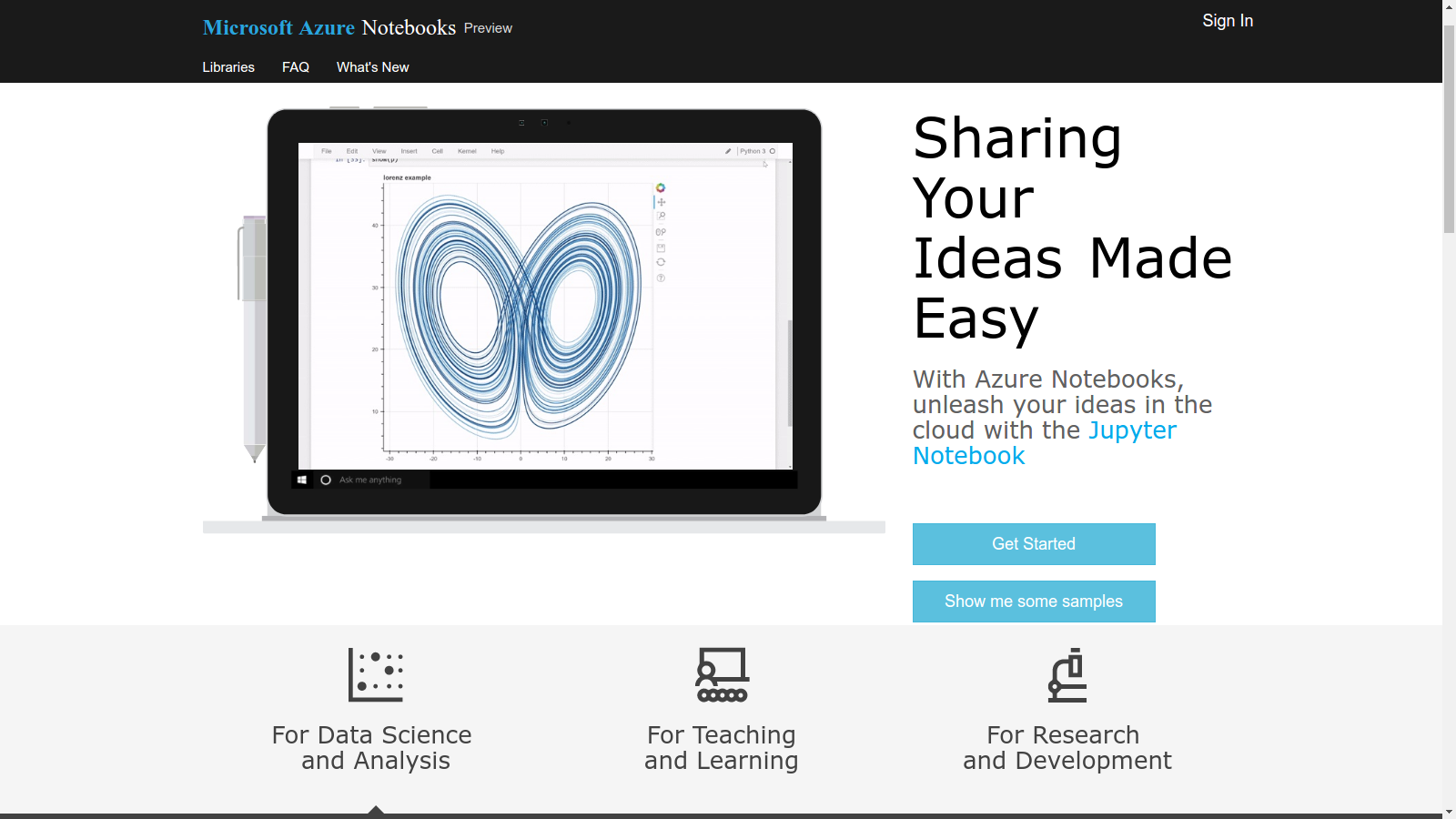 Jupyter On Azure Work In Progress